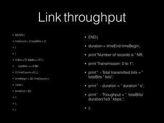 Tracing and awk in ns2 | PPT