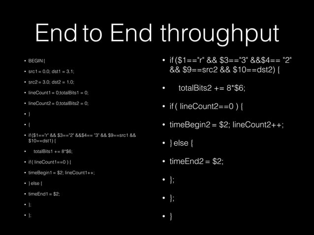 Tracing and awk in ns2 | PPT