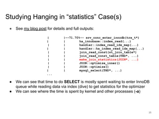 Tracing and profiling my sql (percona live europe 2019) draft_1 | PPT
