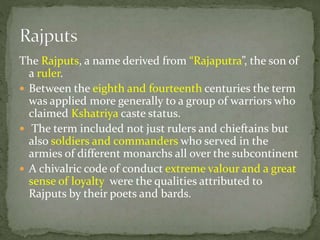 Class 7th- Tracing changes through a thousand years | PPTX