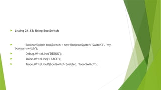 Tracing event logs in visual programming c#.pptx