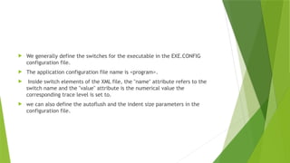 Tracing event logs in visual programming c#.pptx