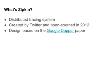 Tracing Microservices with Zipkin | PPT