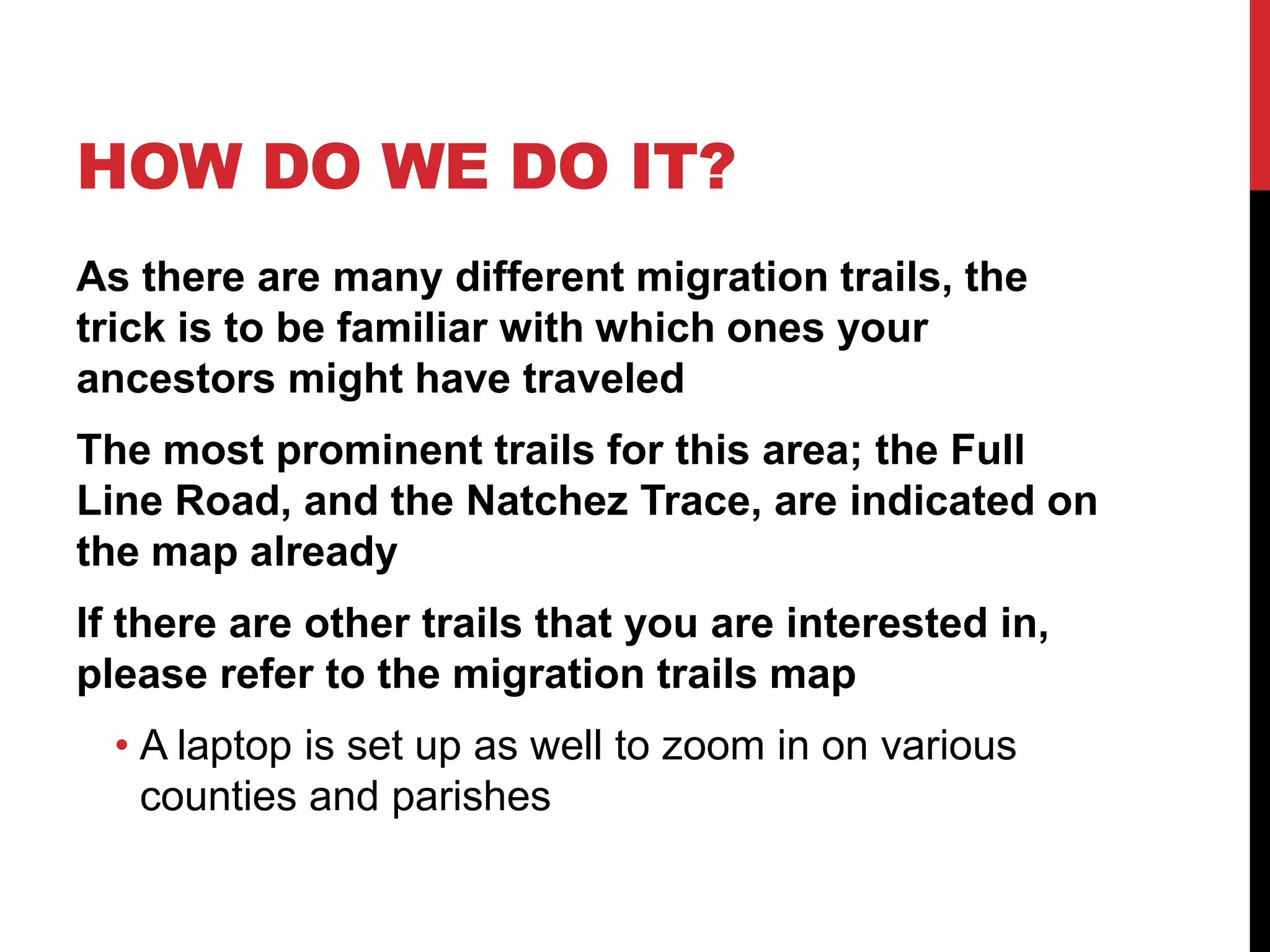 Tracing migration trails | PPT