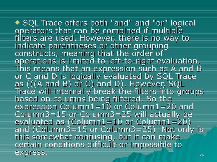 Tracing Sql Server 2005 