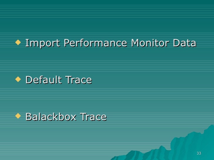 Tracing Sql Server 2005