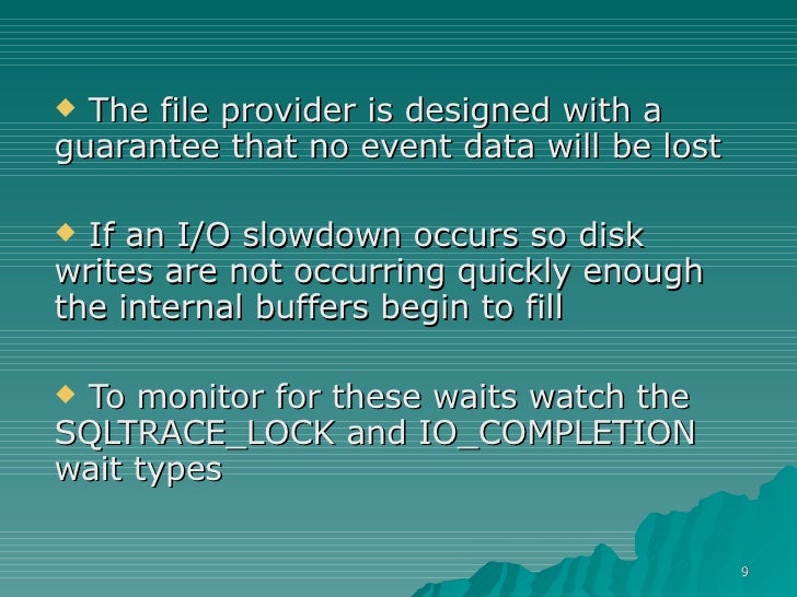 Tracing Sql Server 2005