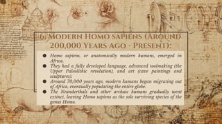 Tracing the Bioculural and Evolution of Early to Modern Humans.pptx