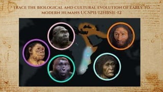 Tracing the Bioculural and Evolution of Early to Modern Humans.pptx