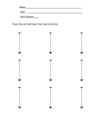 Tracing vertical lines | PDF