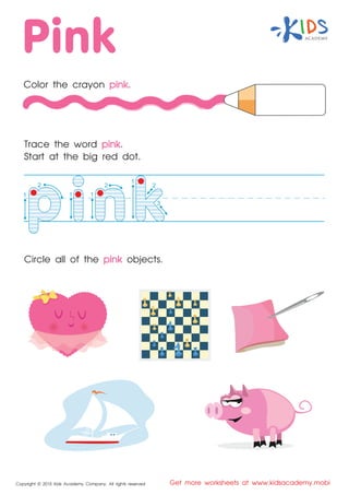 Tracing Words free worksheets | PDF