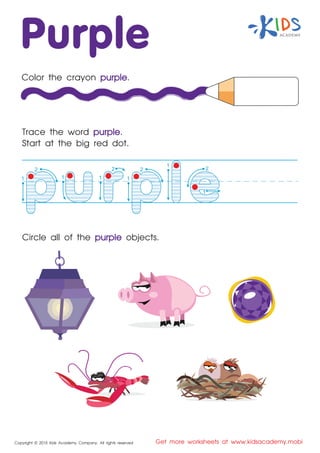 Tracing Words free worksheets | PDF