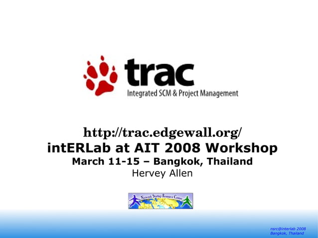 Trac Intro | PPT