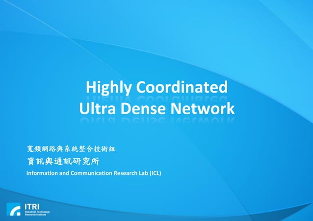 Itri 5g Tech Udn Ultra Dense Network Pdf