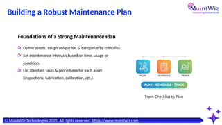 Track & Monitor Preventive Maintenance — Best Practices with MaintWiz ...