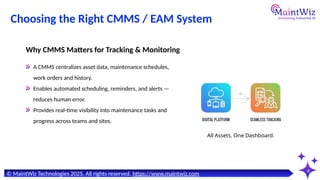 Track & Monitor Preventive Maintenance — Best Practices with MaintWiz ...