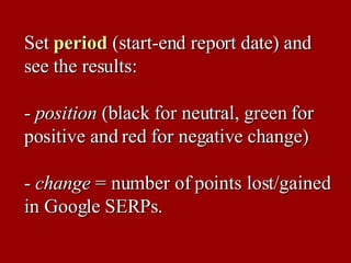 Track Google Position | PPT