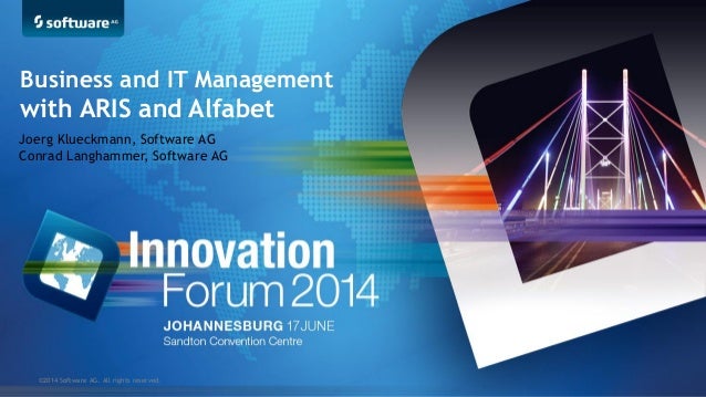 Business And It Management With Aris And Alfabet Joerg Klueckmann