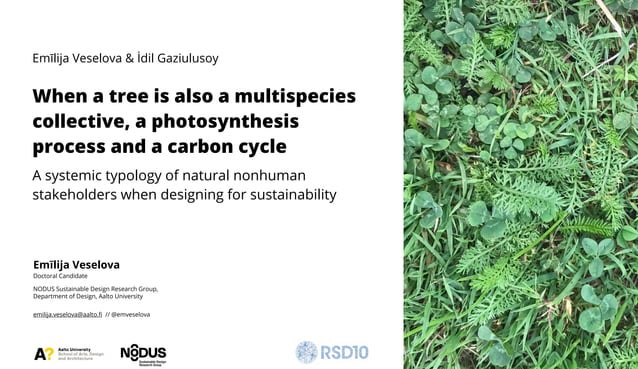 Designing for Multispecies Sustainability | PPT