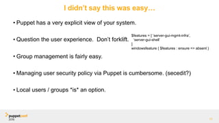 PuppetConf 2016: A Tale of Two Hierarchies: Group Policy & Puppet ...