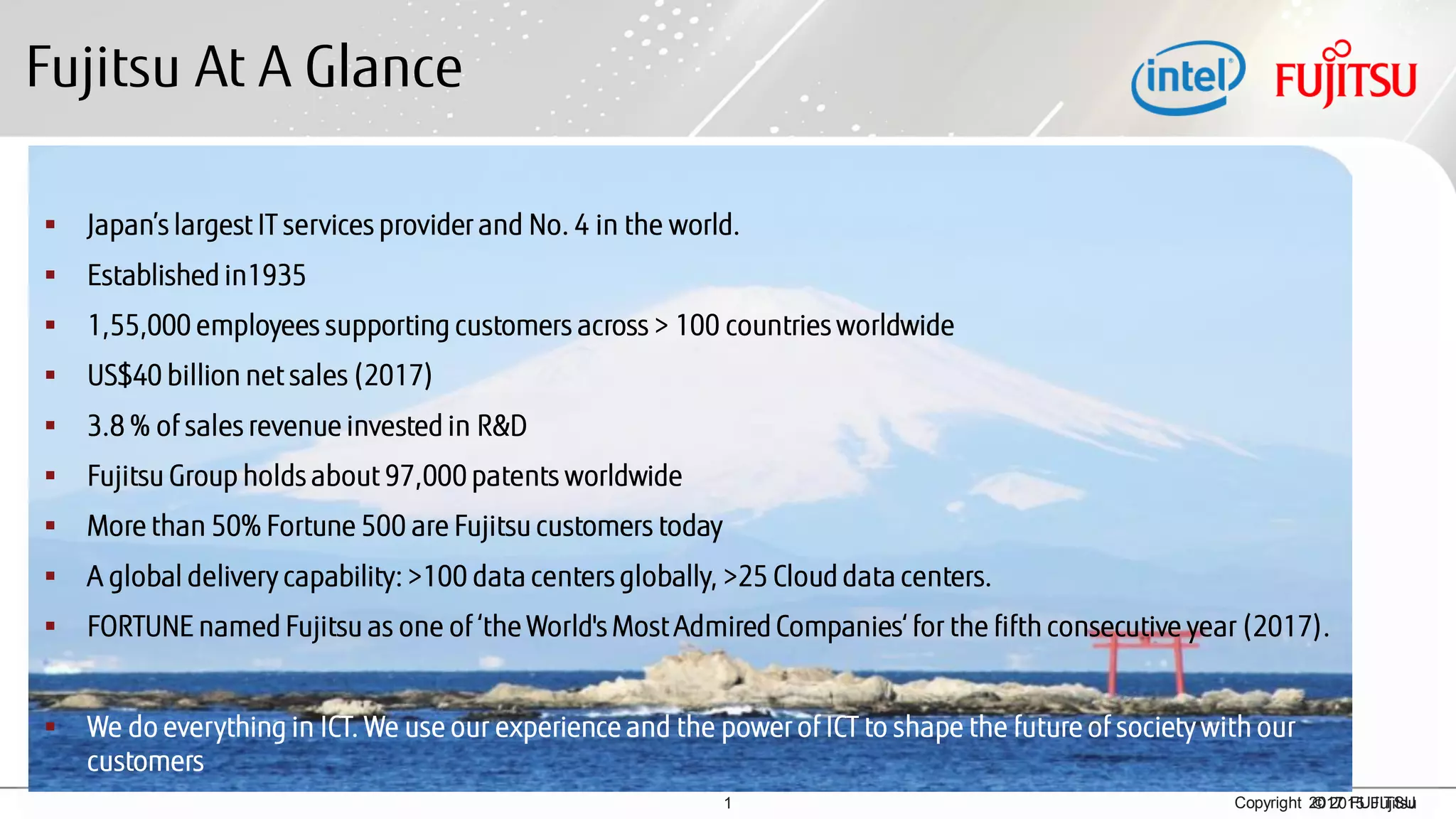 Fujitsu World Tour 2017 - Fujitsu's Broad Portfolio For Digital ...