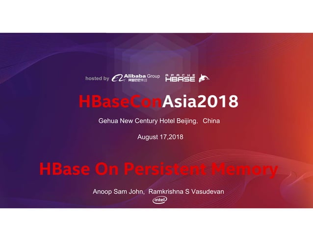 HBaseConAsia2018 Track1-2: WALLess HBase with persistent memory devices | PPT