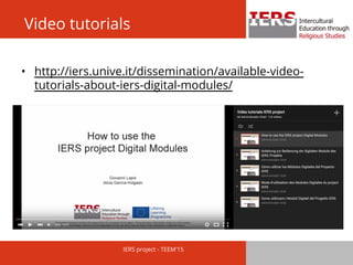 IERS Project | PDF | Professional School | Postgraduate Education