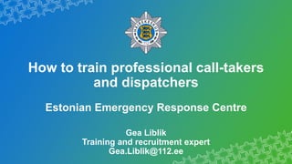 EENA2019: Track1 session2 How to raise yourself professional call ...