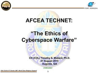 Cyber Ethics: TechNet Augusta 2015 | PPTX | Information and Network ...