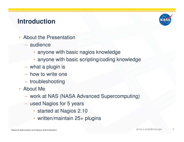 Janice Singh - Writing Custom Nagios Plugins | PDF