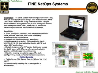 Tactical Radio Update: TechNet Augusta 2015 | PPTX