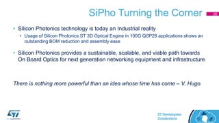 Track 3 session 7 - st dev con 2016 - silicon photonics | PDF