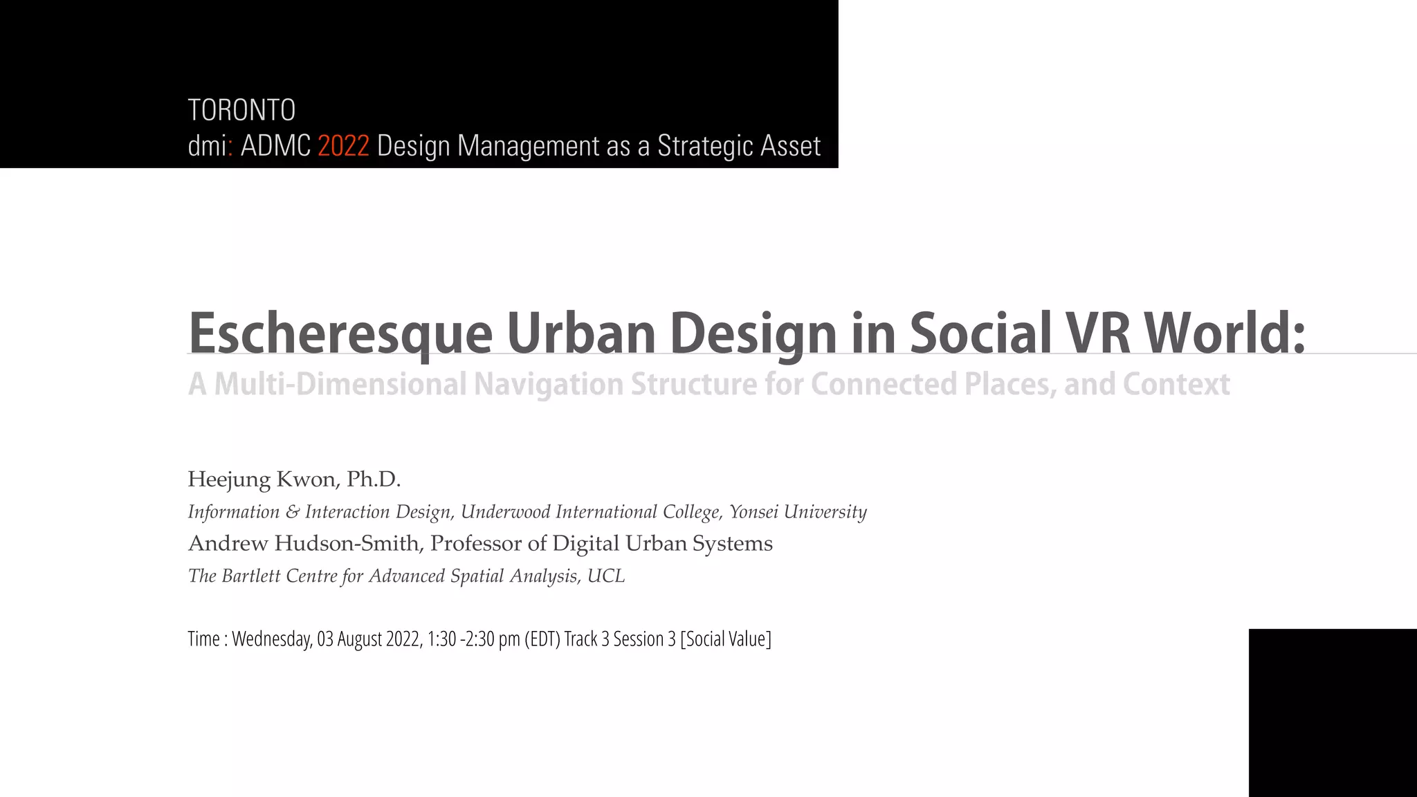 Escheresque Urban Design in Social VR World: A Multi-dimensional Navigation Structure for ...