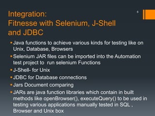 WiKi Based Automation Testing: Fitness & DevOps | PPT