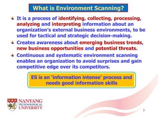 Shaheen- Information literacy for scanning the external environment- a ...