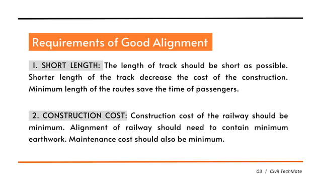 Track Alignment of Railway Line | Civil TechMate | PDF | Rail Travel ...