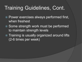 Strength Training Program Design for Track and Field | PPT