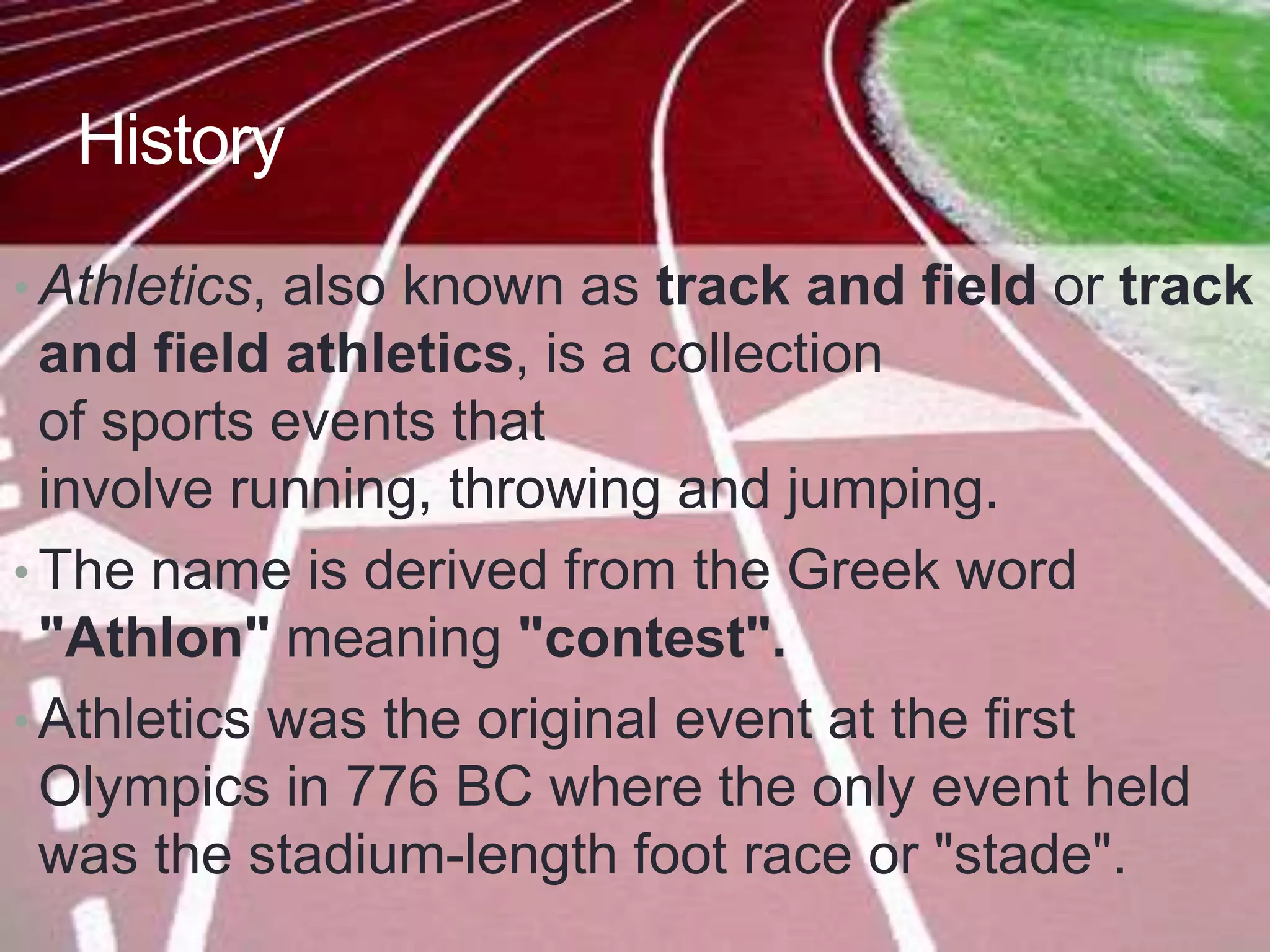Track and Field Events | PPTX