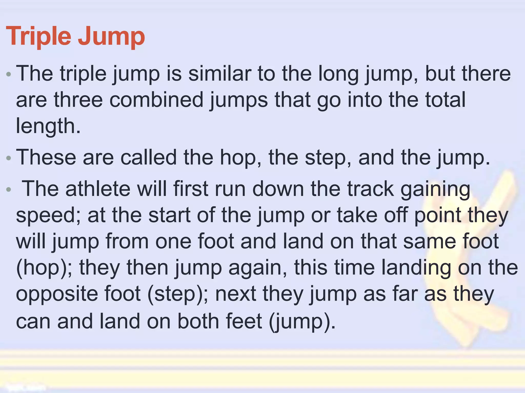 Track and Field Events | PPTX