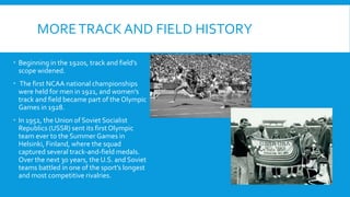 Track and field history | PPTX