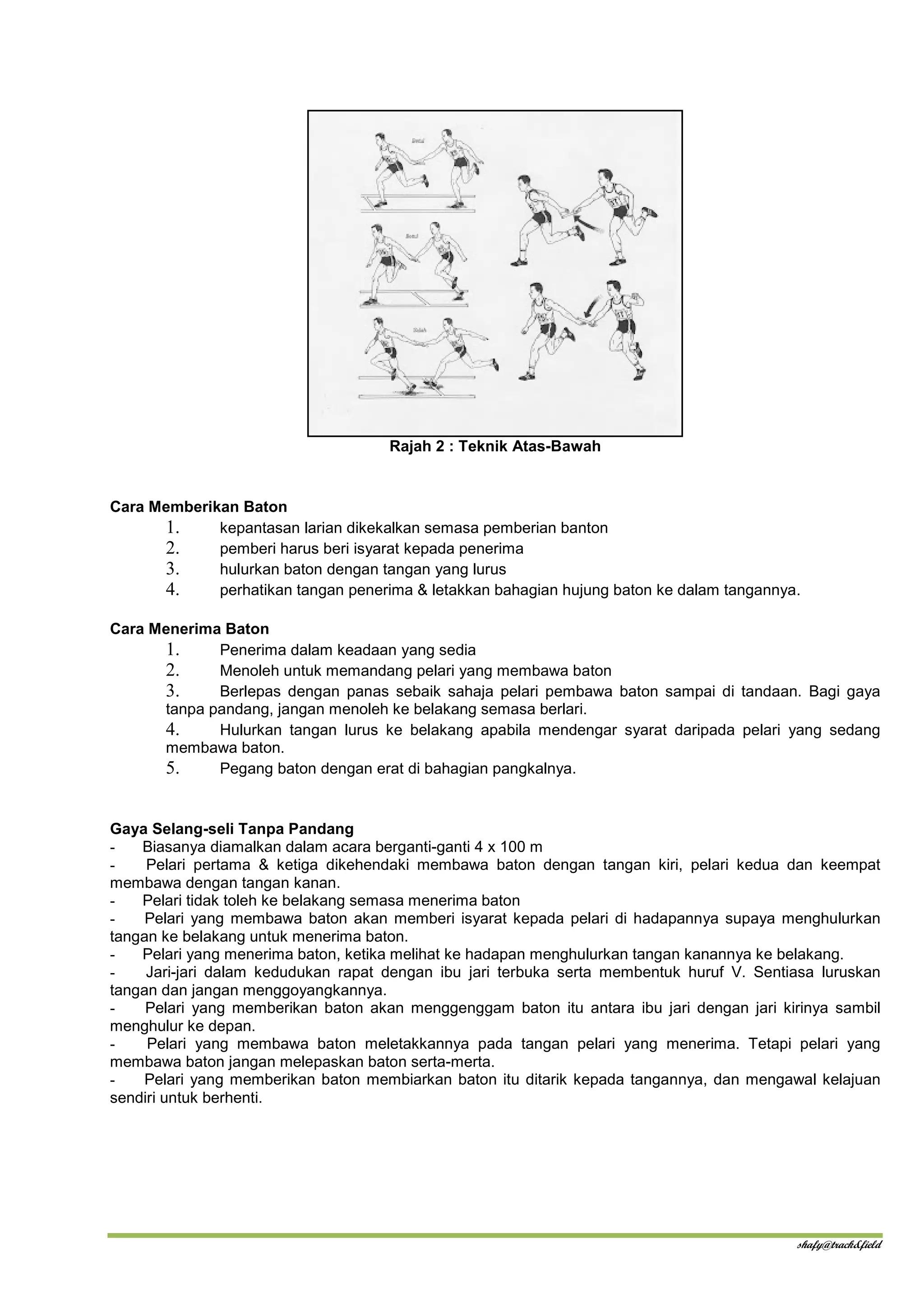 Track and field relay 4x100 | PDF