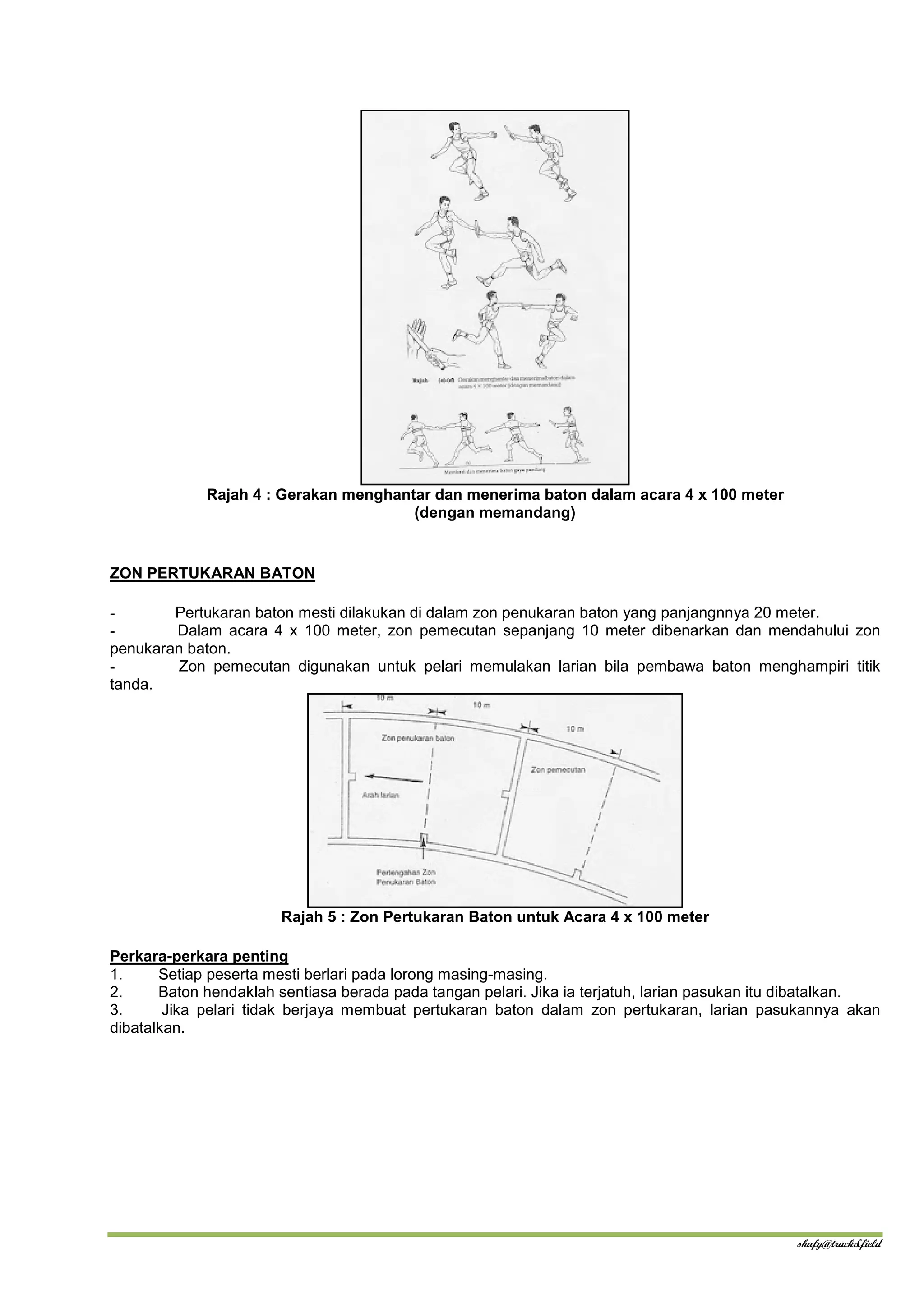 Track and field relay 4x100 | PDF