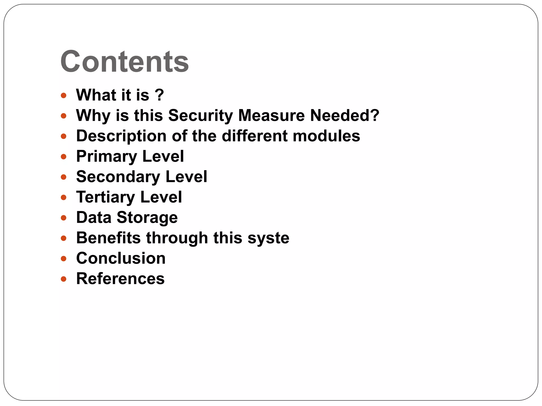 Track and Trace System | PPTX