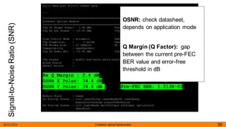 COHERENT OPTICAL TRANSCEIVERS – CURRENT CAPABILITIES AND FUTURE ...