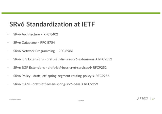 SRv6: DEPLOYMENT & USECASES by Aditya Kaul | PDF | Computer Networking | Computing