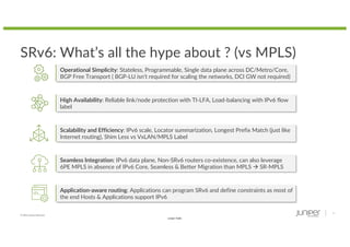 SRv6: DEPLOYMENT & USECASES by Aditya Kaul | PDF
