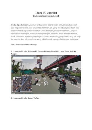 Track BG Junction | PDF