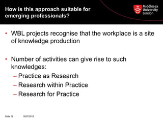 Work Based Projects | PPTX