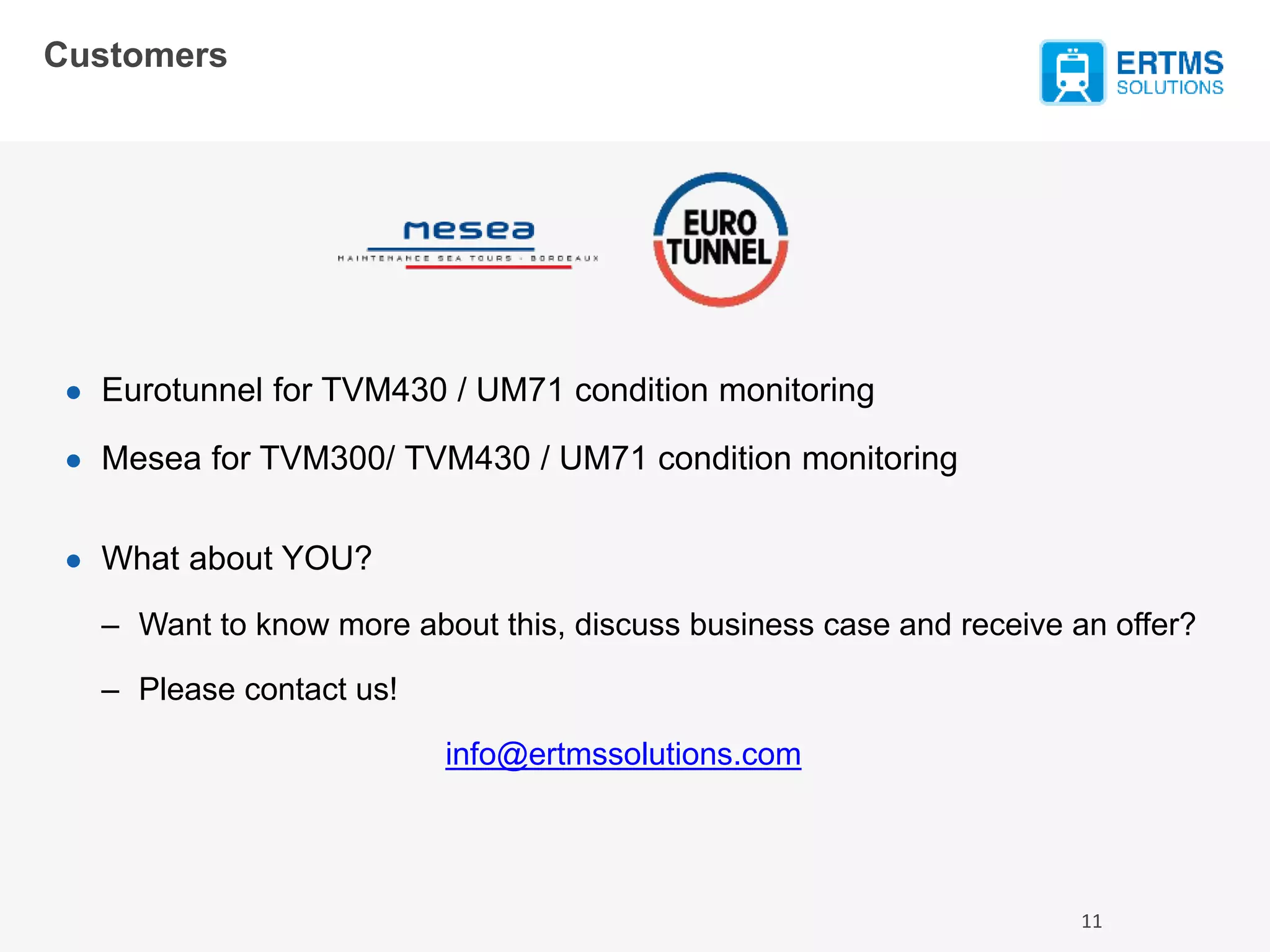 ERTMS Solutions : TrackCircuit LifeCheck | PPTX