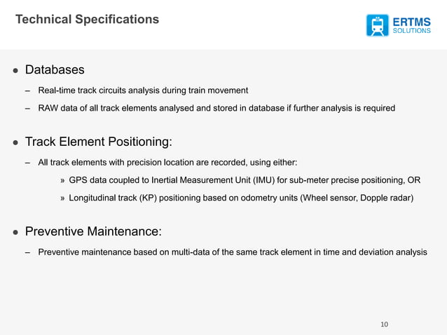 ERTMS Solutions : TrackCircuit LifeCheck | PPT